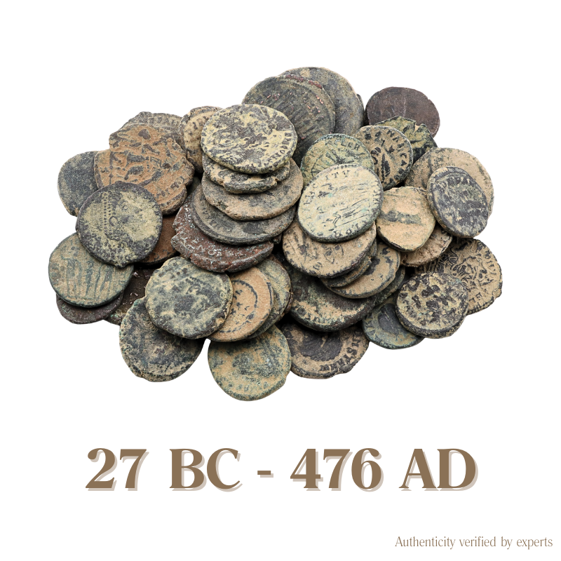 1 Ancient Roman Bronze Coin • Roman Empire • 27 BC-476 AD – Held Before